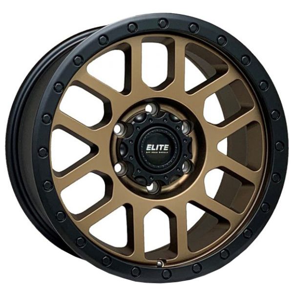 ELITE Off Road Detroit 17x8 6x139.7 Satin Bronze Black Lip Wheel & Tyre ...