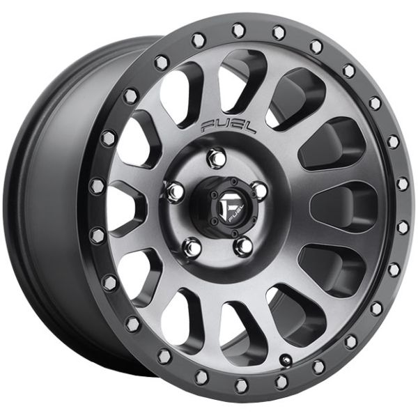 FUEL VECTOR 18X9 5X127 MATTE GUNMETAL BLACK LIP | Autocraze 1800 099 634