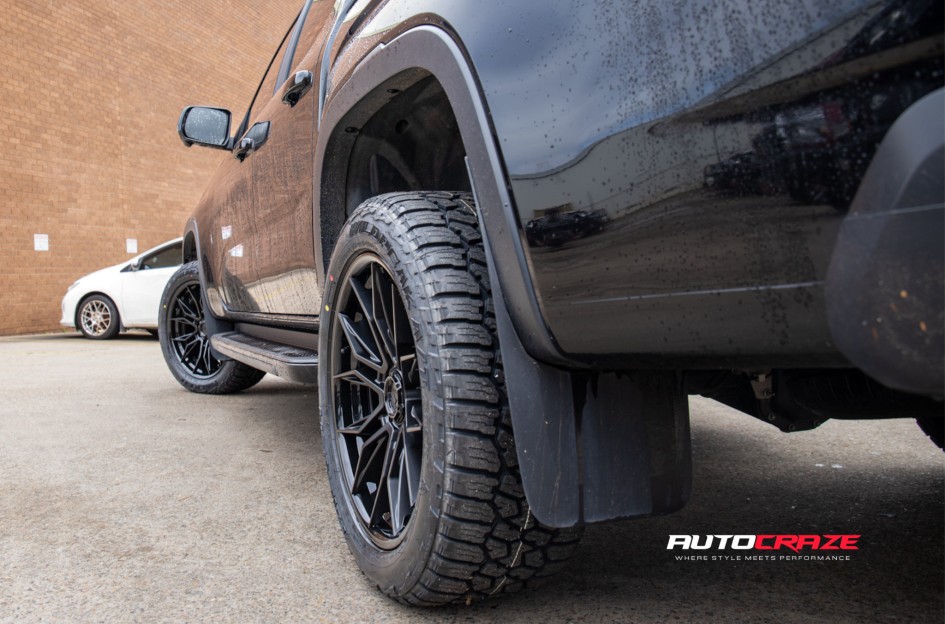 VOLKSWAGEN AMAROK FUEL MUTINY MATTE BLACK W/ GLOSS BLACK LIP