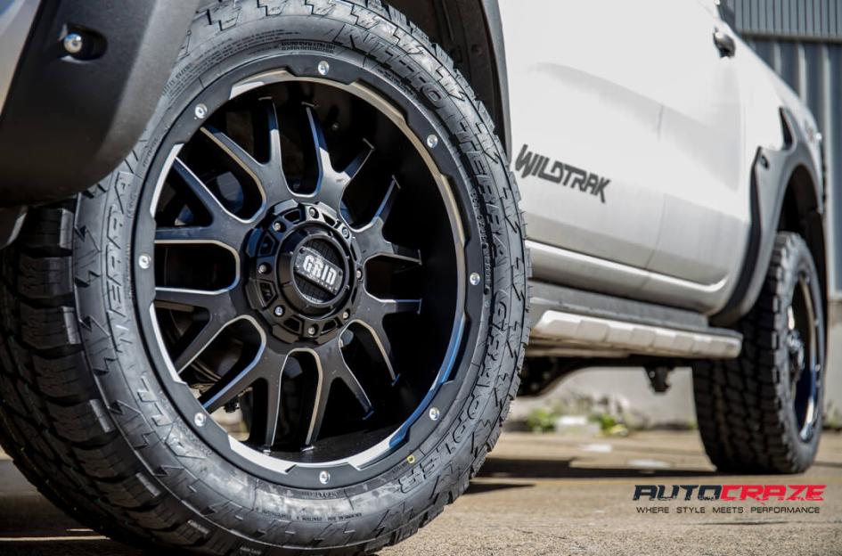 FORD RANGER GD02 MATTE BLACK MILLED ACCENTS