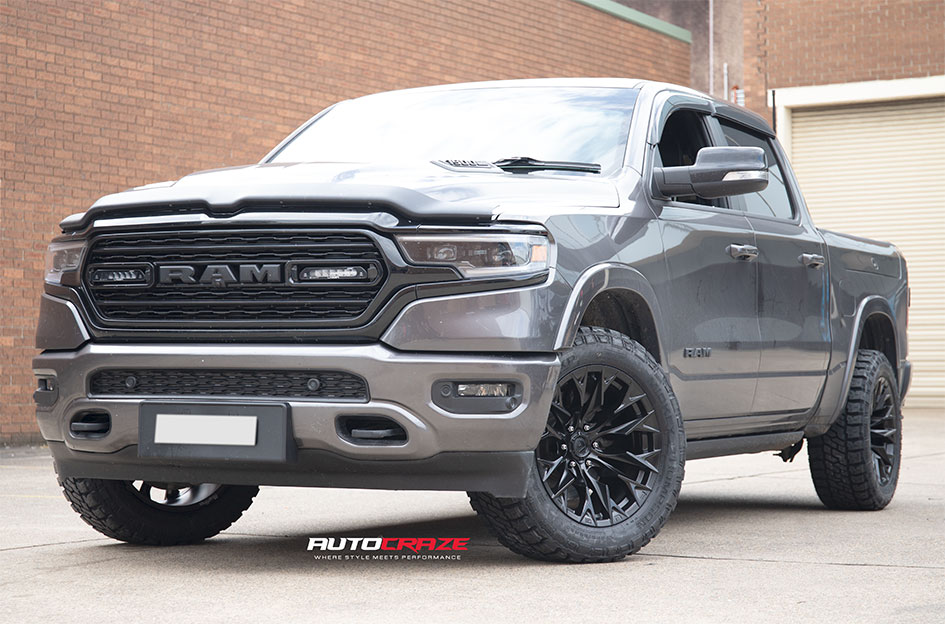 DODGE RAM FUEL FLAME 6 MATTE BLACK