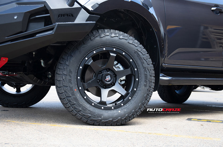 ISUZU DMAX DIESEL PHILADELPHIA MATT BLACK FONT MILLED