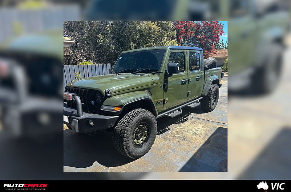 JEEP GLADIATOR BLACK RHINO ATLAS OLIVE DRAB GREEN W/ BLACK LIP