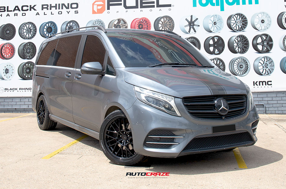 MERCEDES BENZ V CLASS TSW SEBRING MATTE BLACK