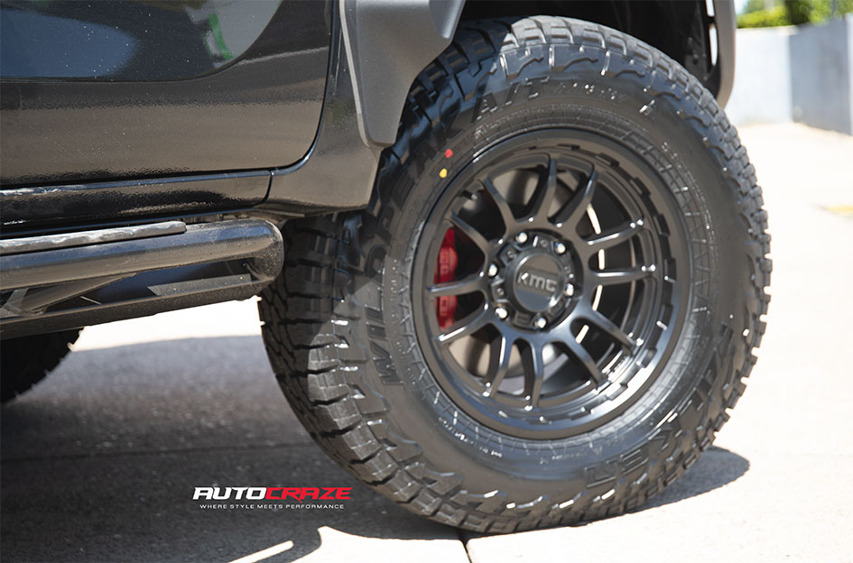 TOYOTA HILUX GR KMC WRATH SATIN BLACK