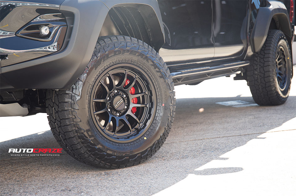 TOYOTA HILUX GR KMC WRATH SATIN BLACK