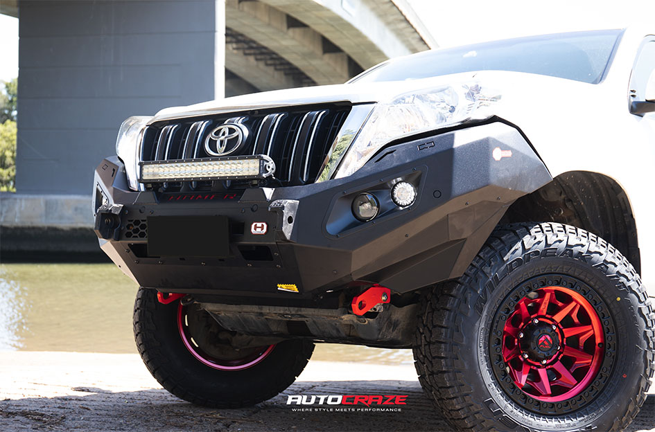 TOYOTA LANDCRUISER PRADO FUEL COVERT CANDY RED