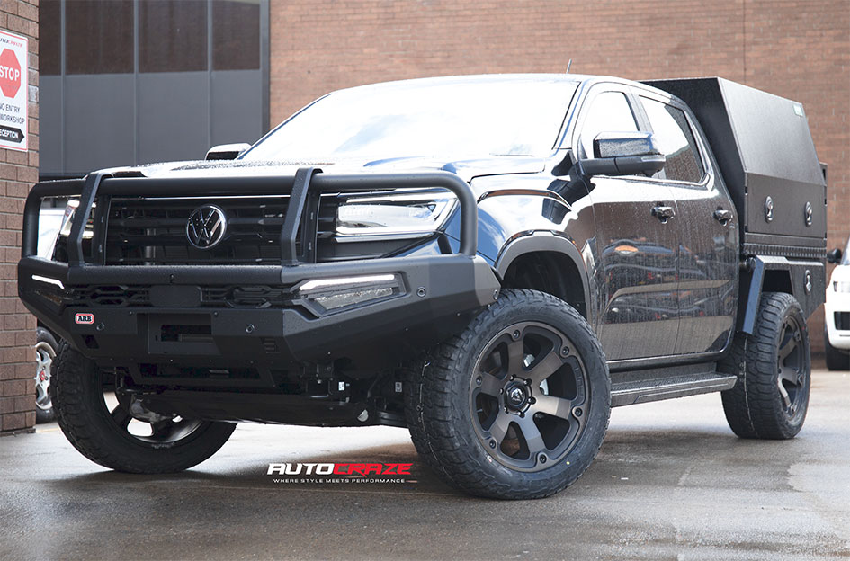VOLKSWAGEN AMAROK NEXT GEN FUEL BEAST BLACK & MACHINED WITH DARK TINT