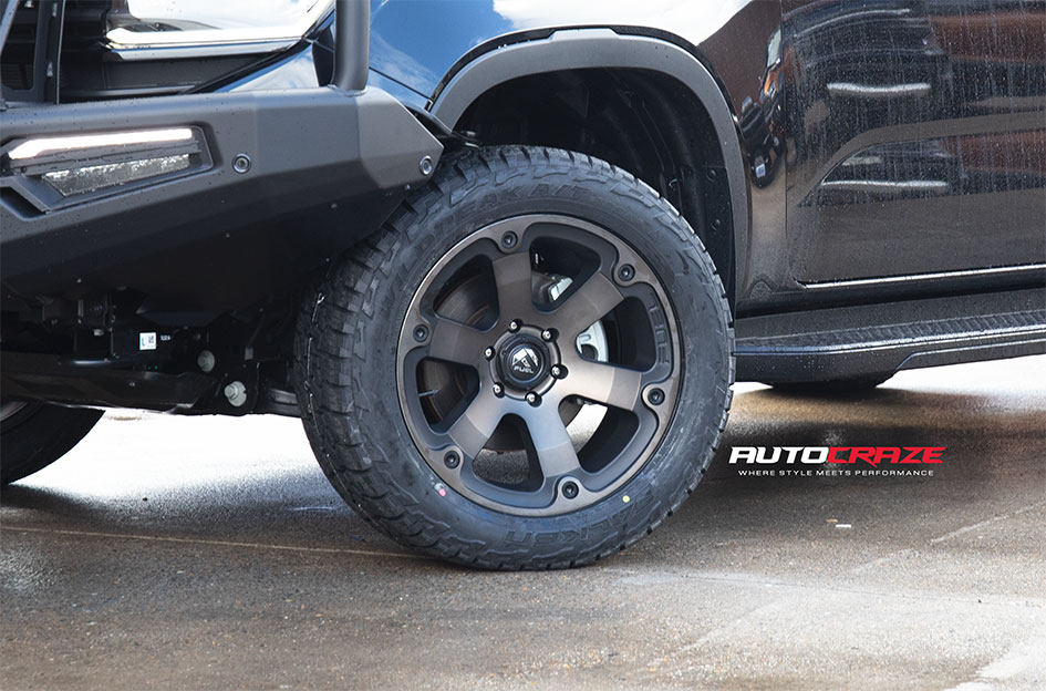 VOLKSWAGEN AMAROK NEXT GEN FUEL BEAST BLACK & MACHINED WITH DARK TINT