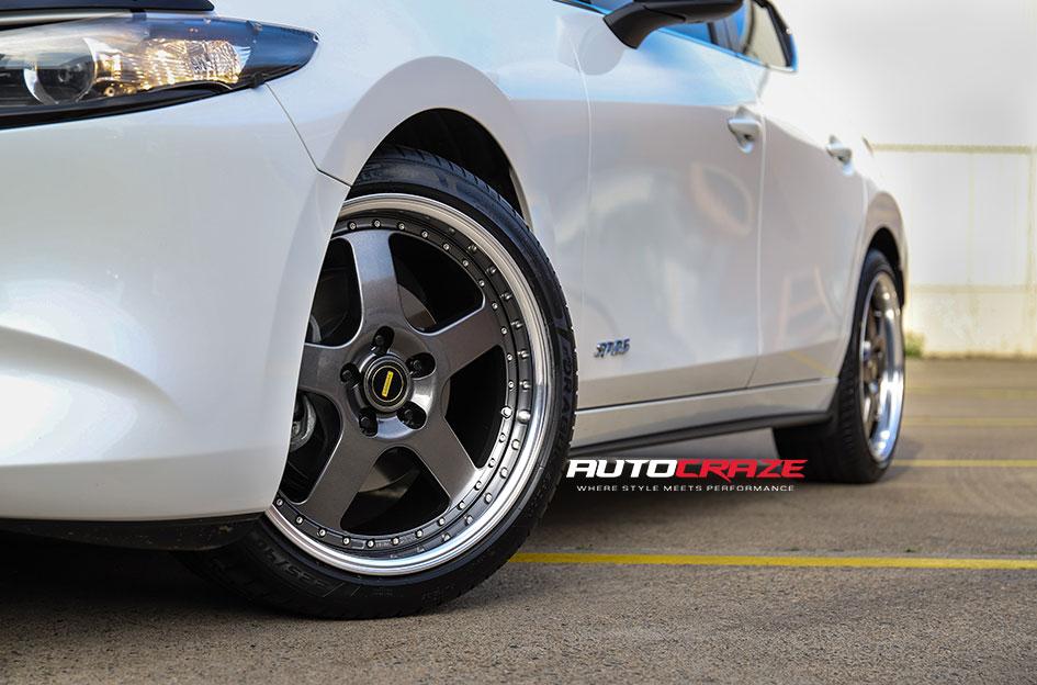 MAZDA 3 FR 1 GUNMETAL MACHINED LIP 1595811111 | Car gallery|- Auto Craze