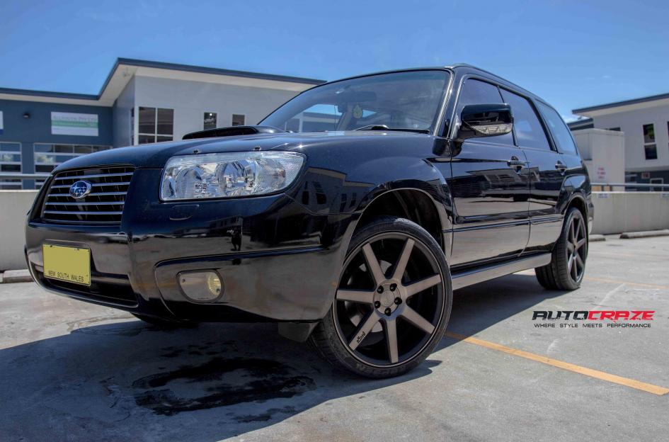 SUBARU FORESTER VERONA MATTE BLACK TINTED FACE | Car gallery|- Auto Craze