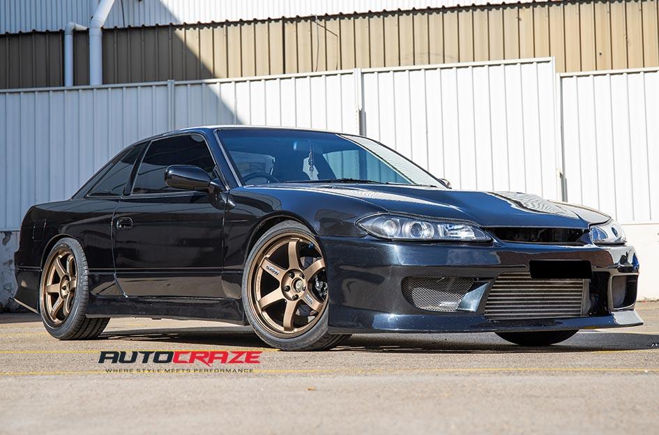 NISSAN SILVIA S13 TE37 BRONZE 1556583694 | Car gallery|- Auto Craze