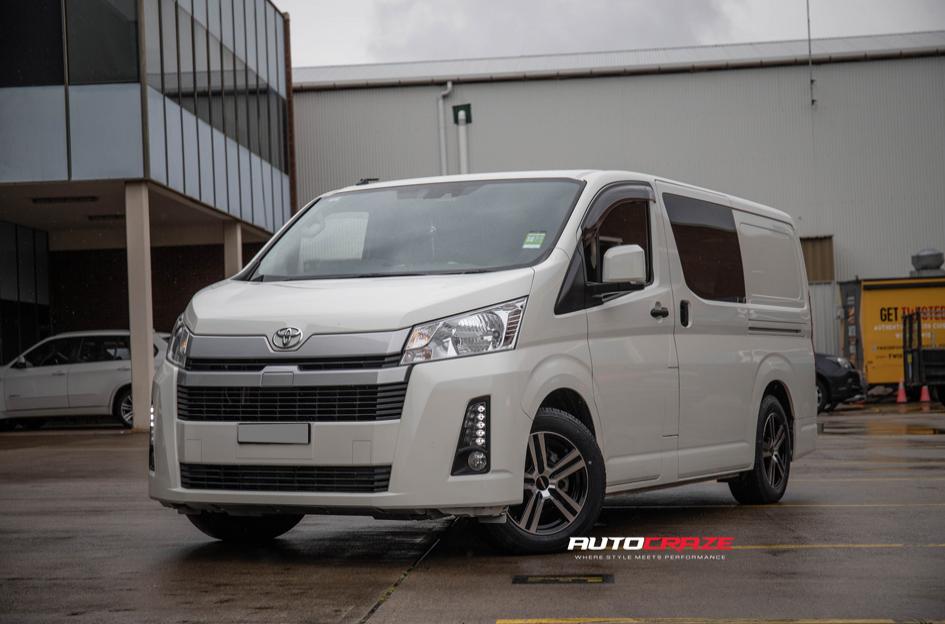 TOYOTA HIACE LIBERATOR GLOSS BLACK MACHINED FACE 1636334609 | Car ...