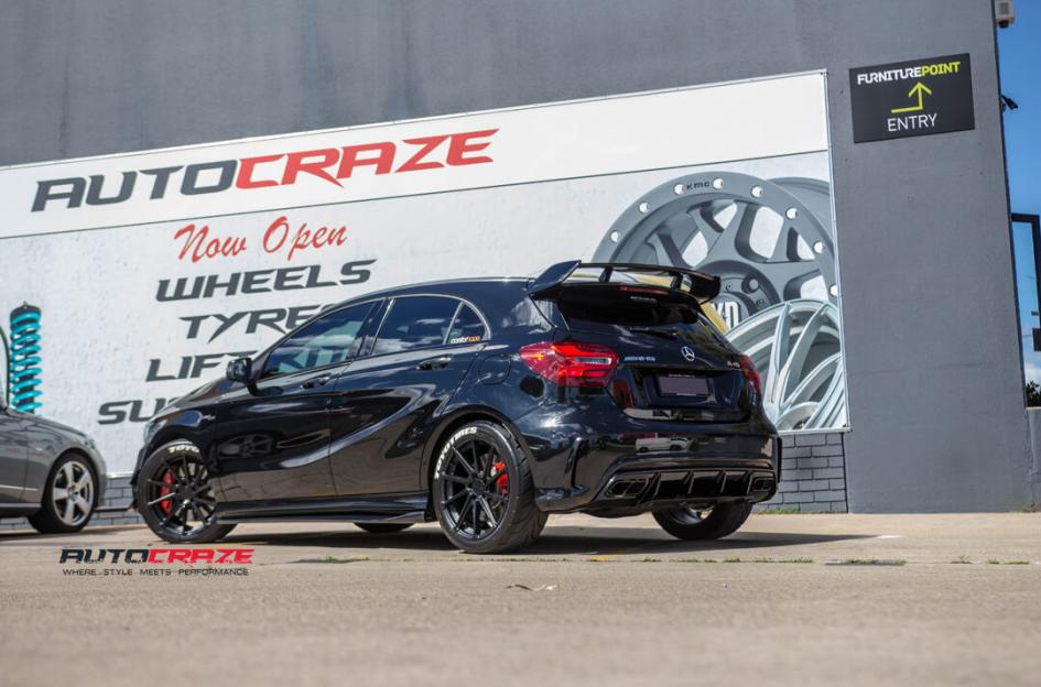 MERCEDES A45 AMG WATKINS MATTE BLACK WITH GLOSS BLACK FACE 1507848809 ...