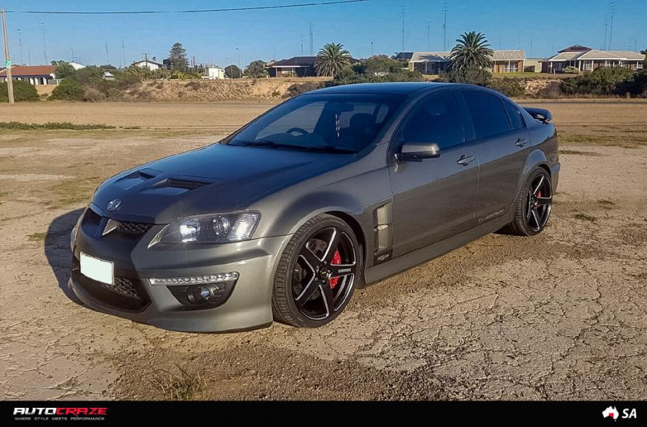 HOLDEN COMMODORE FRCS MATTE BLACK MILLED ACCENTS 1518047043 | Car ...